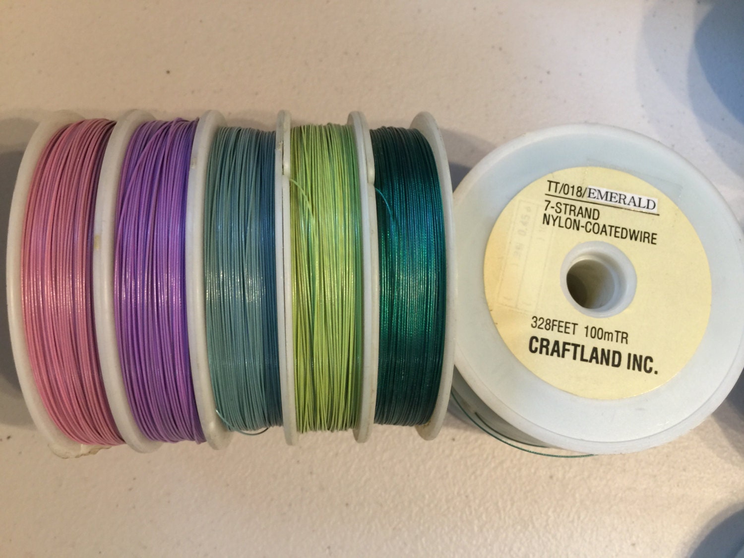 7 Strands Nylon Coated Beading Wire. Craft Wire, Jewellery Wire. Sold ...