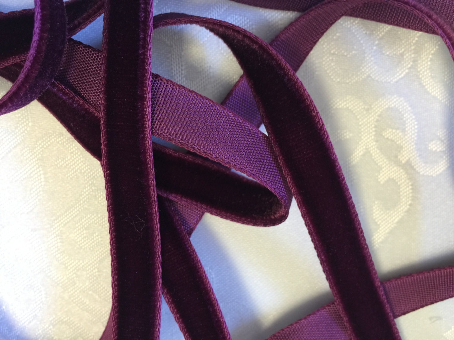 Vintage Narrow Velvet Ribbon. Sold by the Bolt of 10 Yards. | Etsy