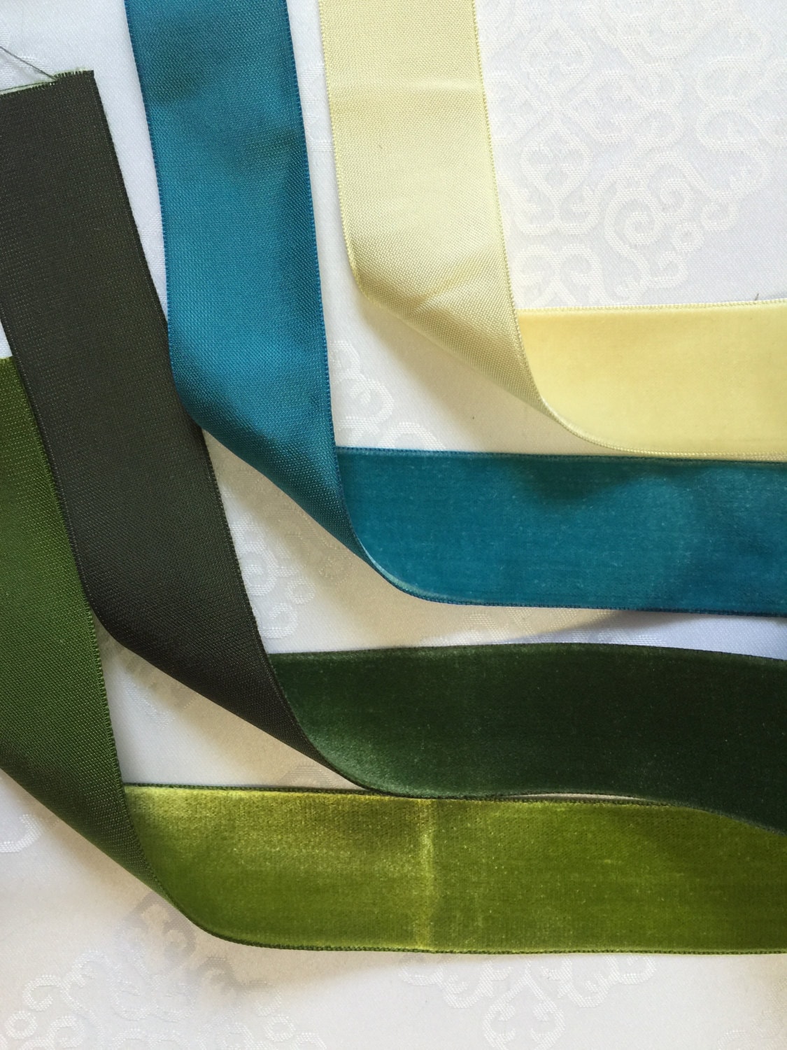 Vintage Velvet Ribbons. Made in Switzerland. Narrow Ribbons | Etsy