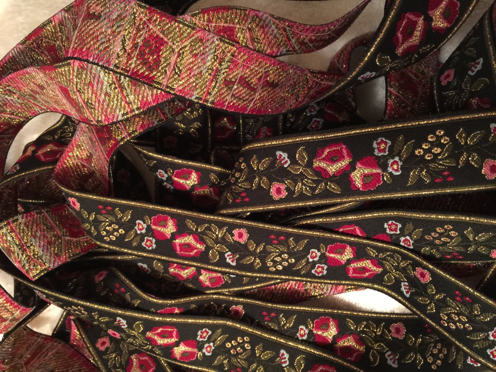 Antique Vintage Metallic Ribbon.made in W.germany.sold by the - Etsy