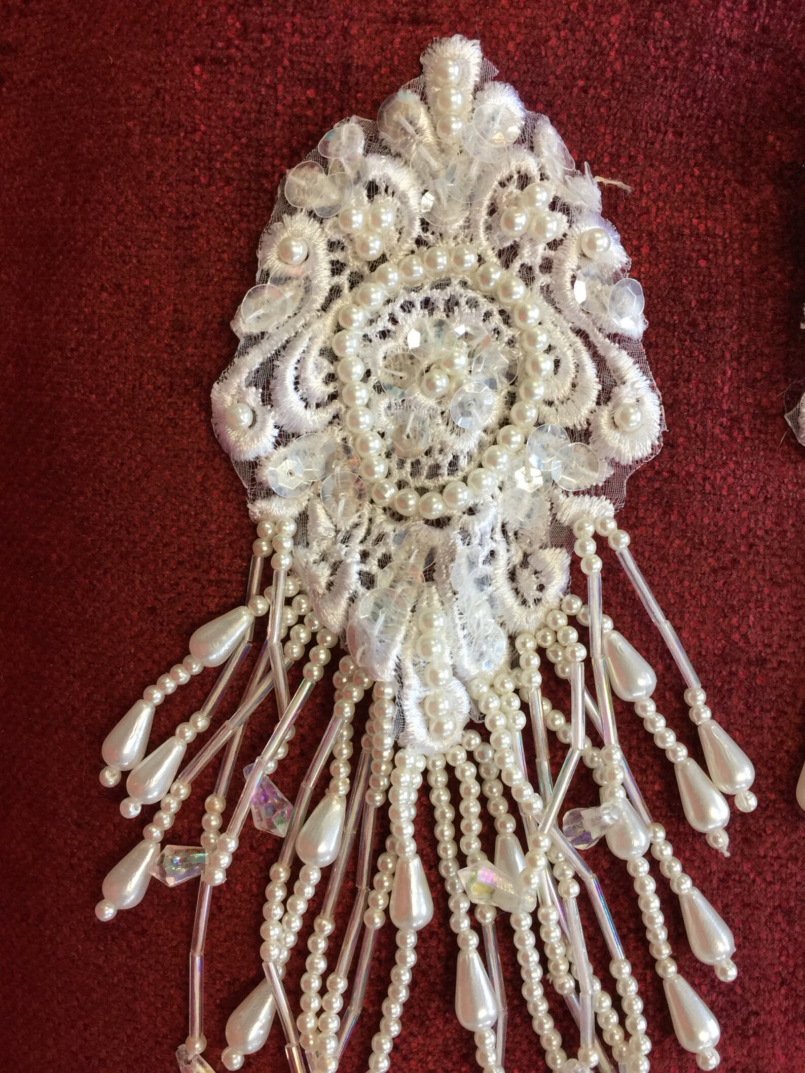 Beaded Appliqués Bridal Trims Trim Appliqué Beaded - Etsy