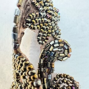 Gorgous Bronz/ Iris Trim. Sold by the Yard. Beaded Trim. Beaded ...