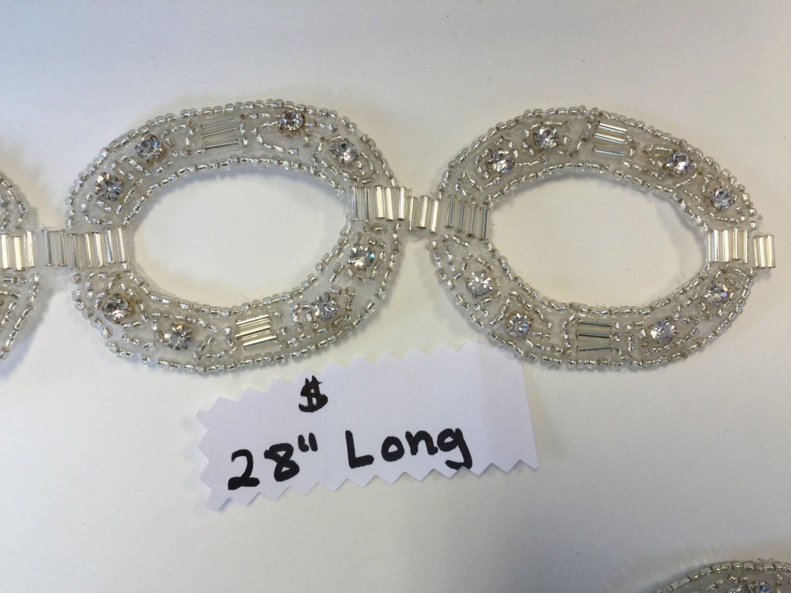 Beaded Circle With Rhinestone Motif Jewellery - Etsy