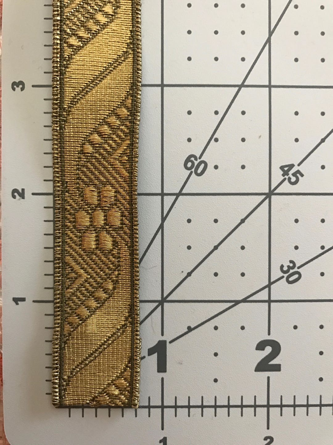 German Woven Metallic Trim. Sold by the Yard.antique Metallic,metal ...