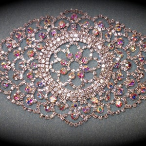 Oval Rhinestone Appliqué Rhinestone. Sold in Individually. AB Crystals ...