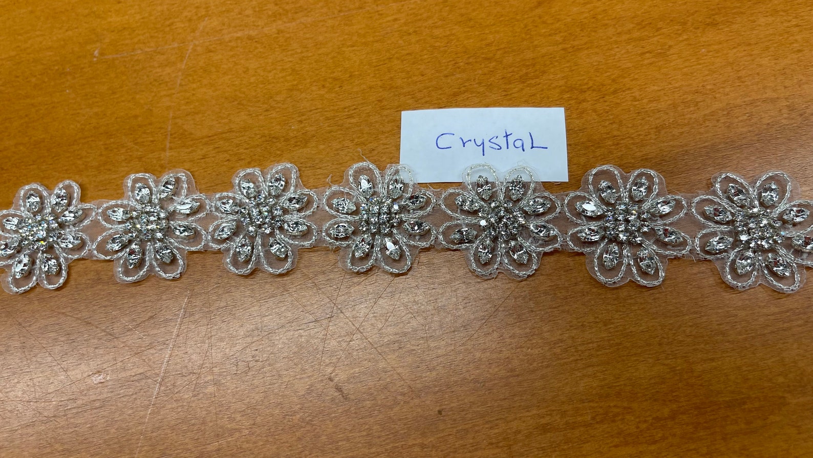Crystal Rhinestone Trim. 1 1/2 Wide Rhinestone Motif - Etsy
