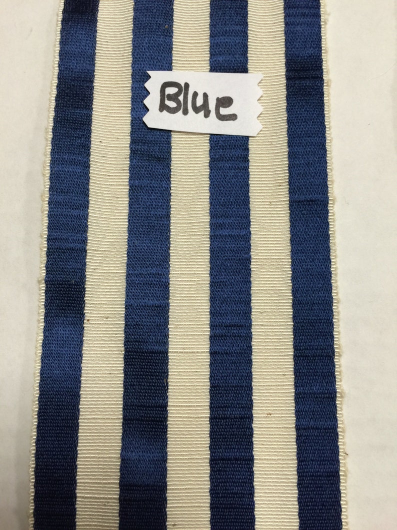 Vintage French Striped Ribbon, Made in France, Sold by the Yard. 3 ...