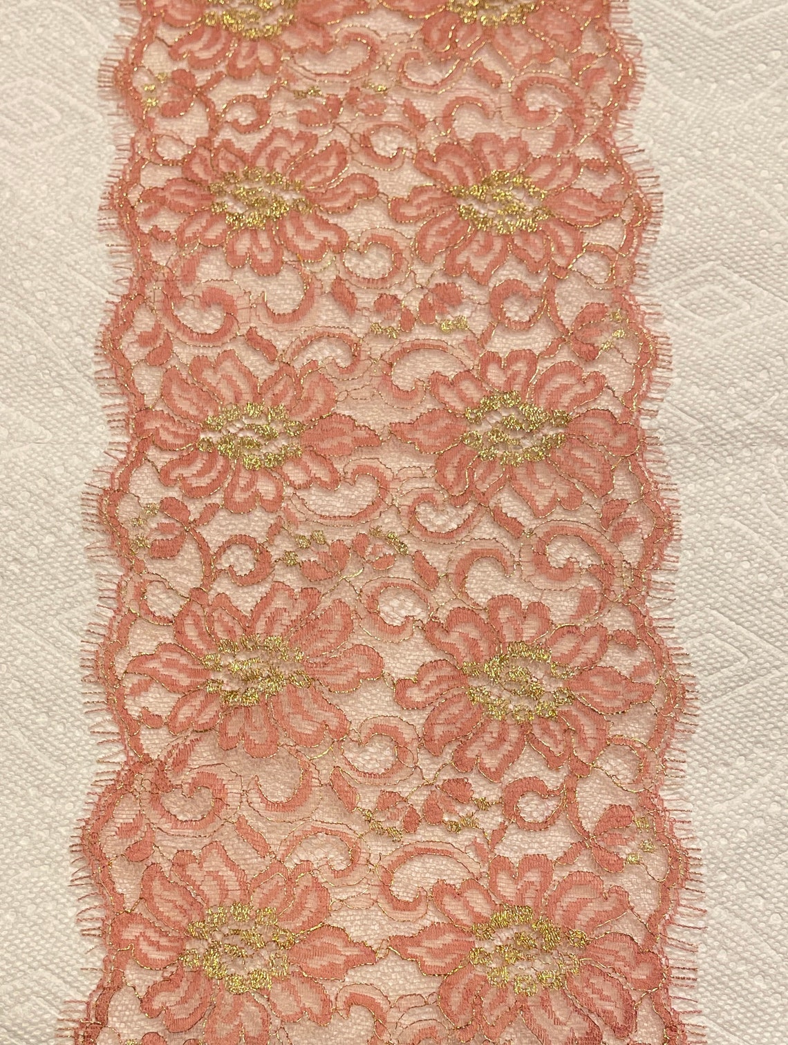 Metallic Scalloped Lace. Sold by the Yard. Made in USA 7 Wide - Etsy