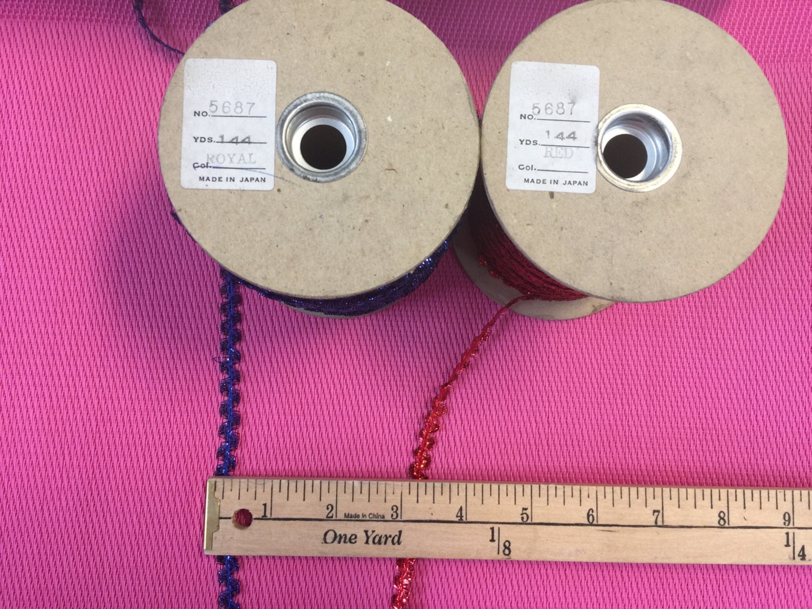 Metallic Ric Rac Ribbon Green Zigzag Ribbon Red Ric Rac - Etsy