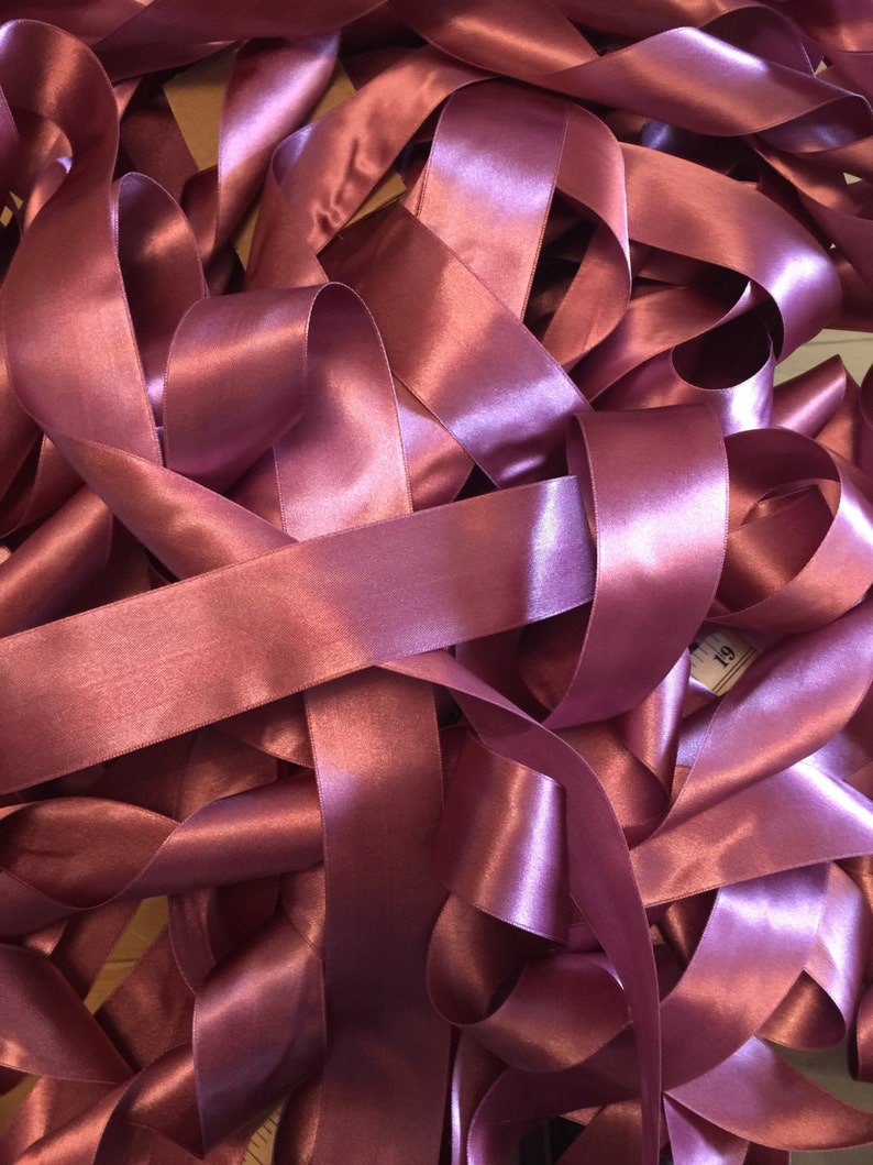 Vintage Ribbons.10 Yards of Double Faced Satin Ribbons 1 1/2 | Etsy