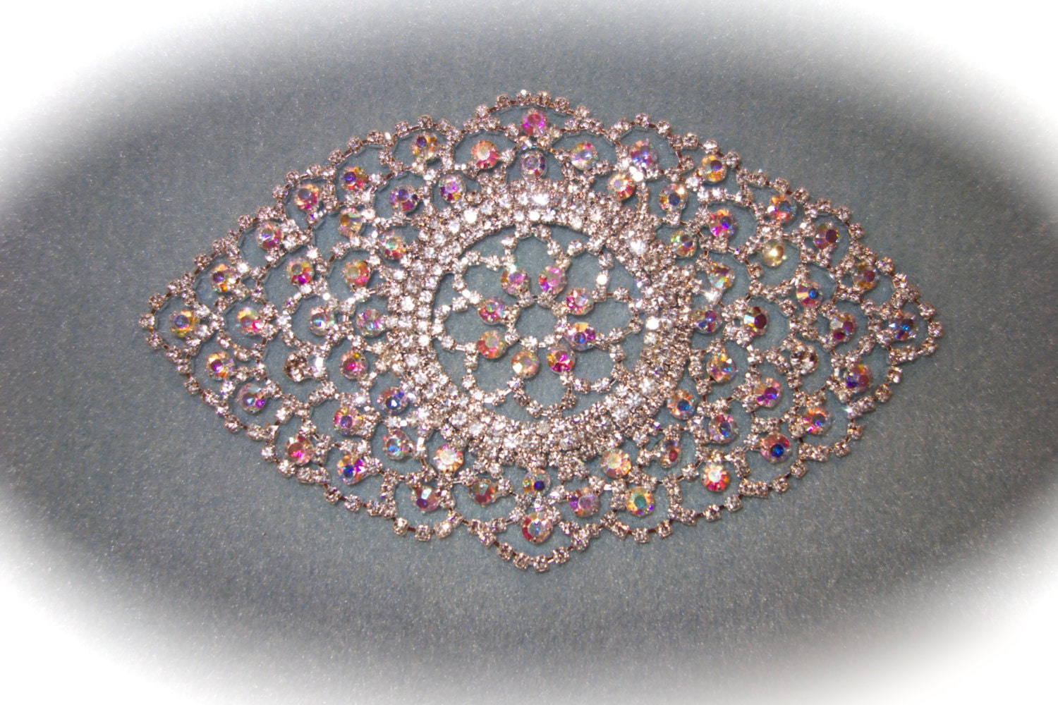 Oval Rhinestone Appliqué Rhinestone. Sold in Individually. AB - Etsy
