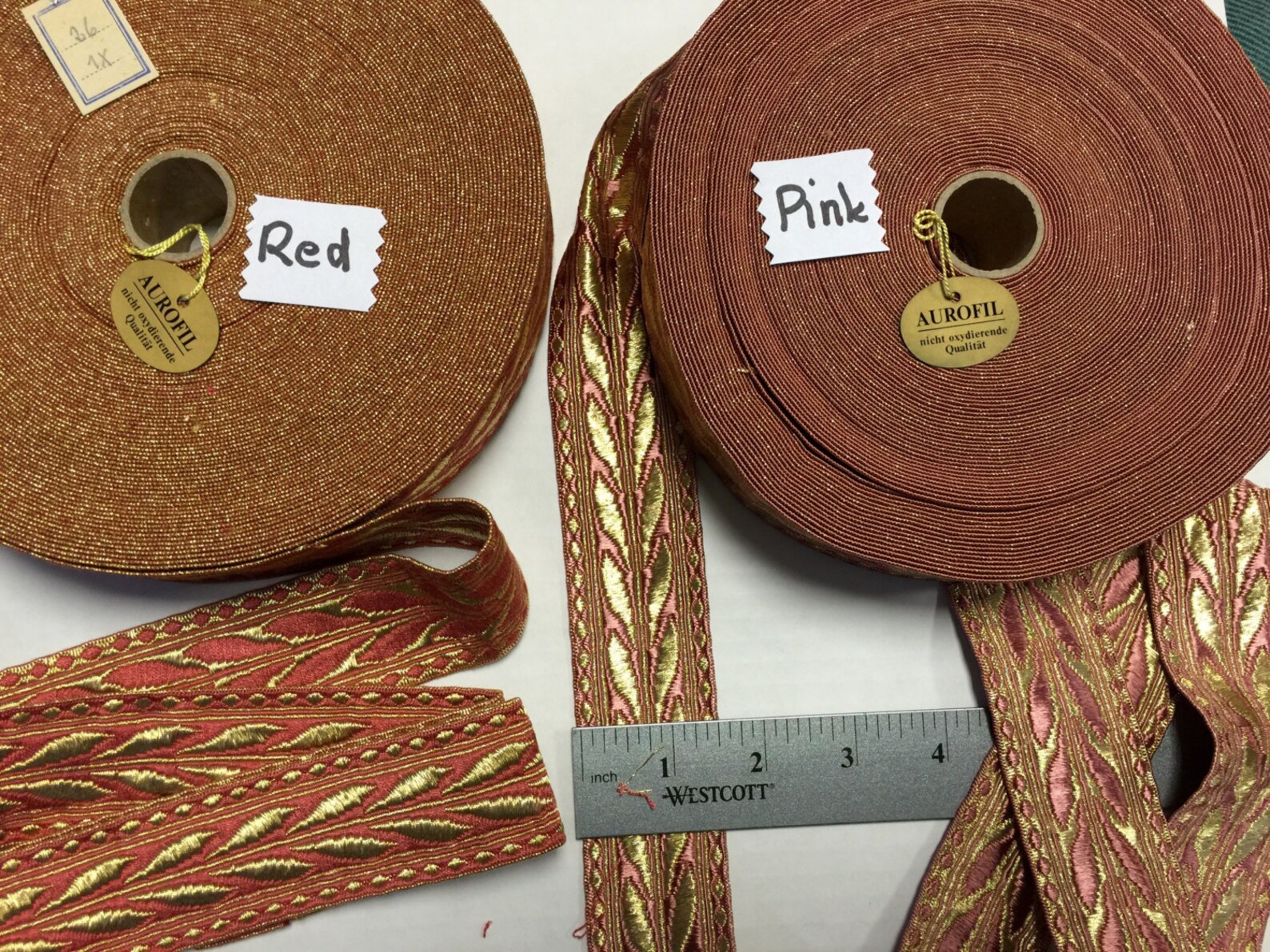 Metallic Vintage Trim Sold by the Yard. Made in | Etsy