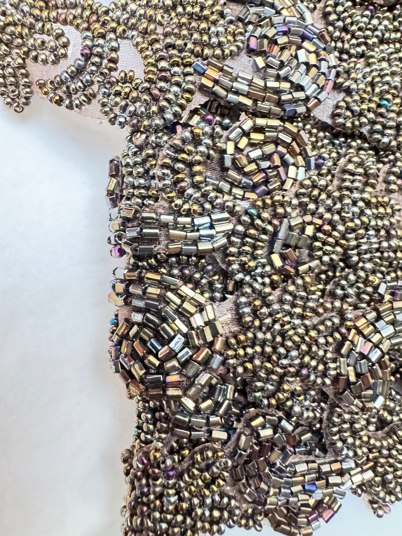 Gorgous Bronz/ Iris Trim. Sold by the Yard. Beaded Trim. Beaded ...