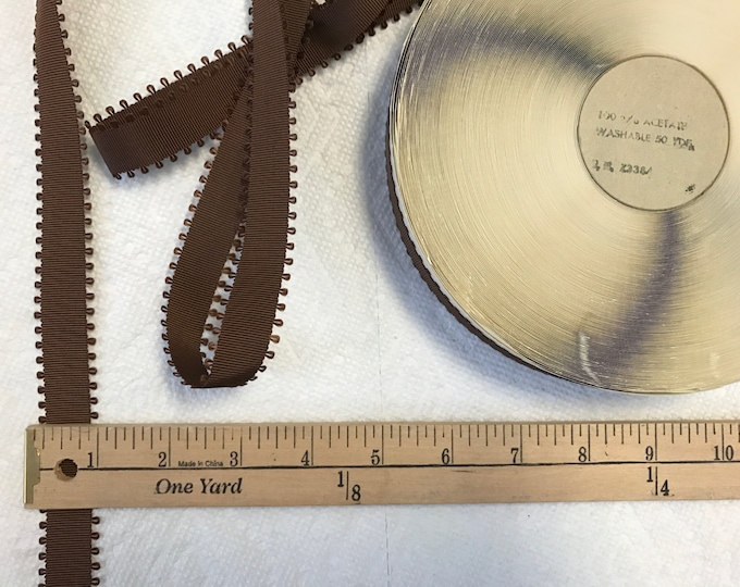 10 Yards of Vintage Grosgain Ribbon. Made in USA. Gros Grain Rayon Silk ...