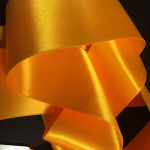 Gold Double Faced Satin Ribbon. Made in France. Sold by the Yard. - Etsy