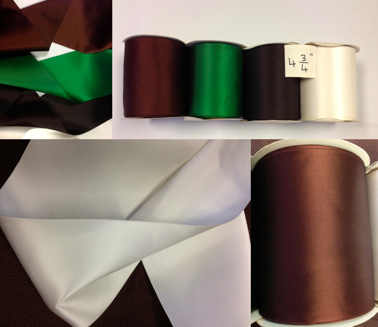 Vintage Satin/Faille Ribbons 4 3/4 wide. Made in France | Etsy