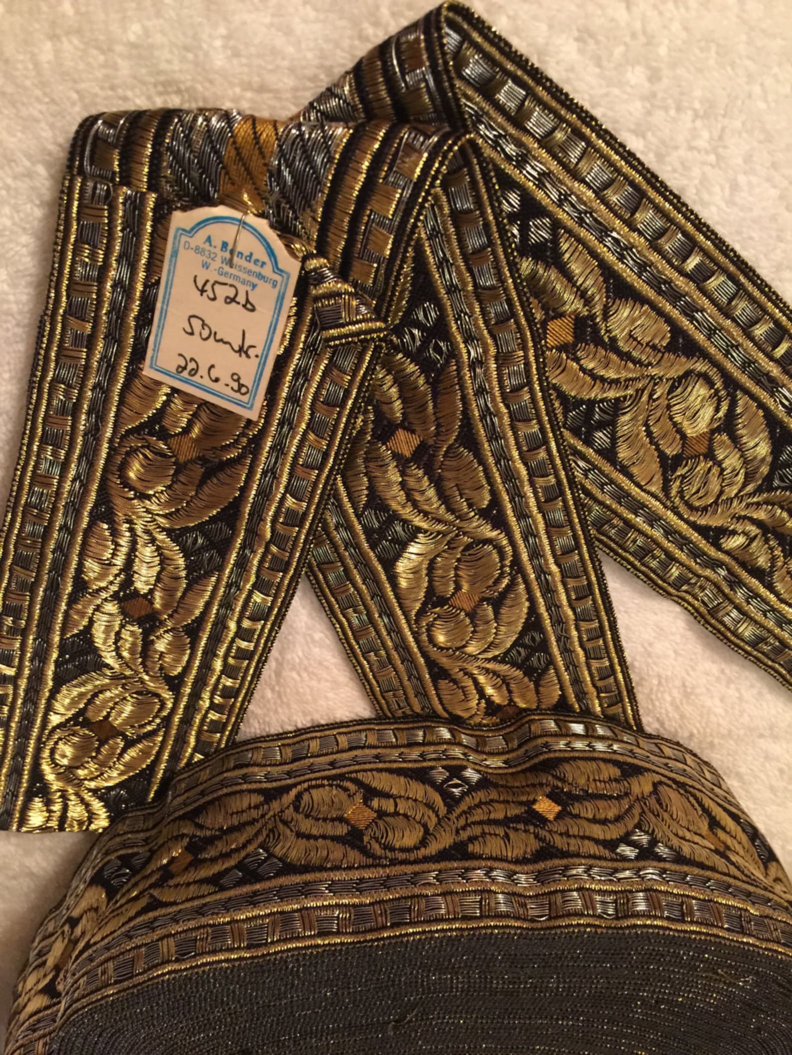 Heavy Vintage Metallic Ribbon. Made in W.germany. Sold by the - Etsy