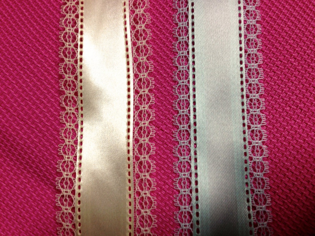 10 Yards of Double Edged Lace Ribbon, Made in Japan. 1 3/8 Wide. - Etsy