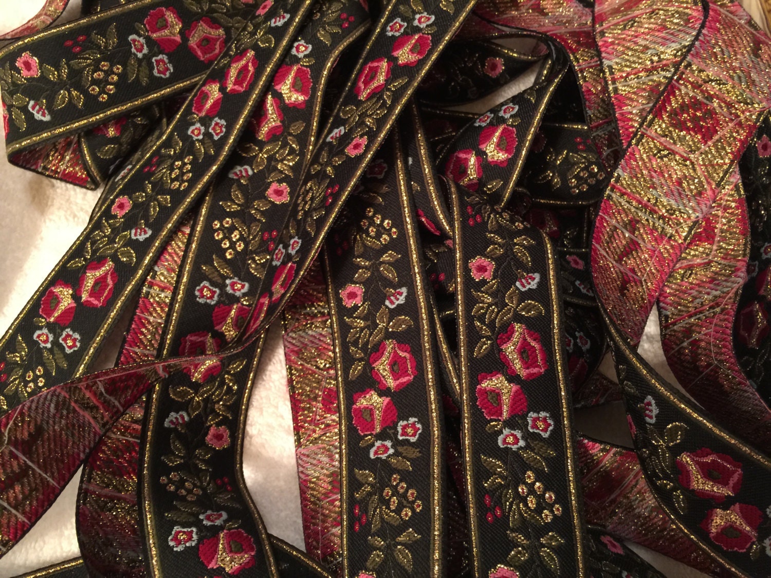 Antique Vintage Metallic Ribbon.made in W.germany.sold by the - Etsy