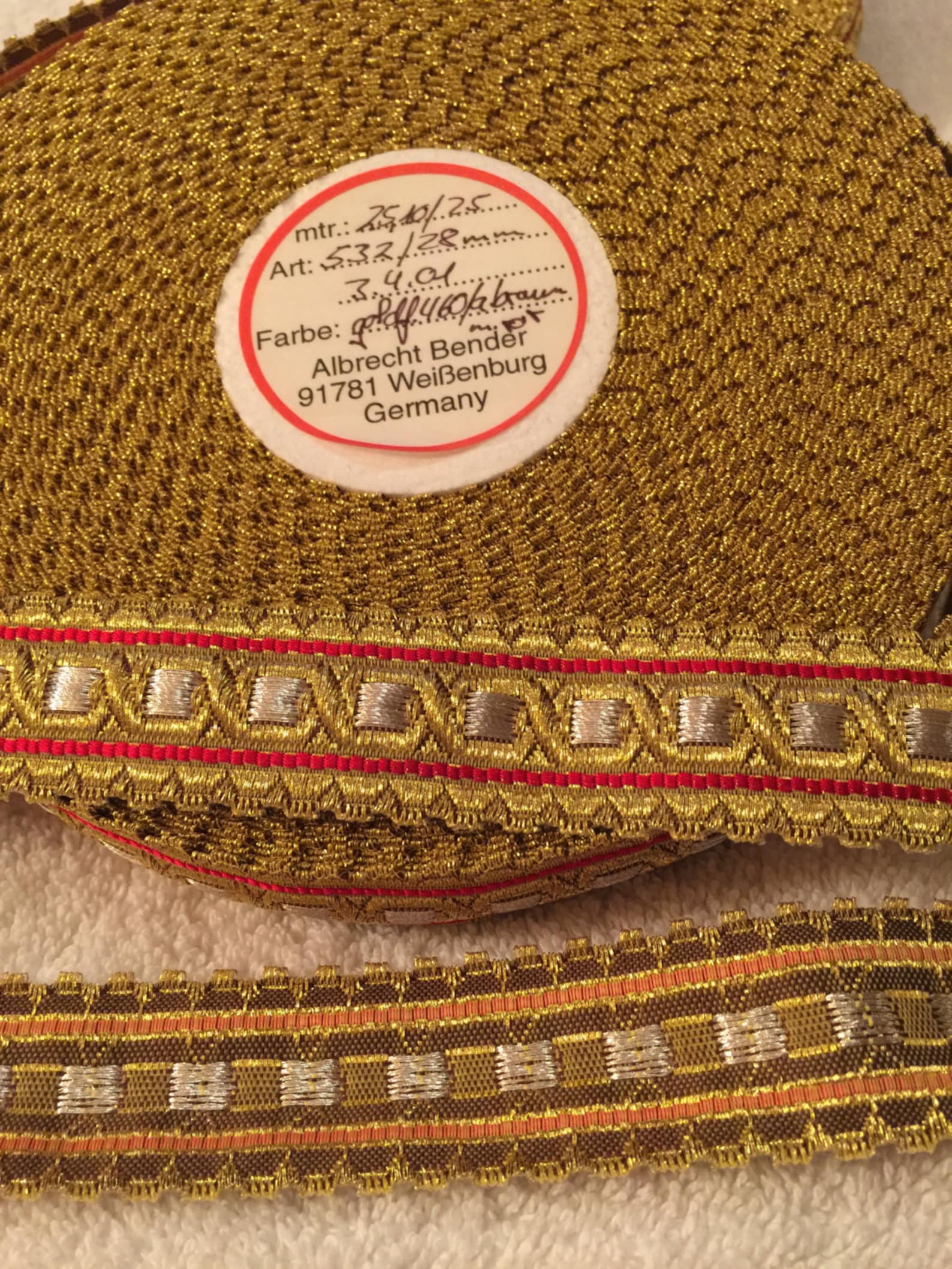 Vintage Metallic Jacquard Ribbon Sold by the Yard. Made in - Etsy