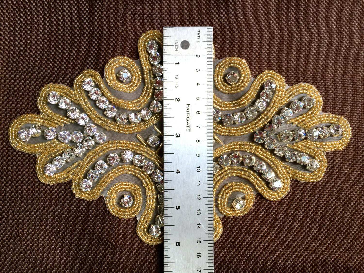 Crystal Rhinestone Trim. Crystal Beaded Rhinestone appliqués. | Etsy