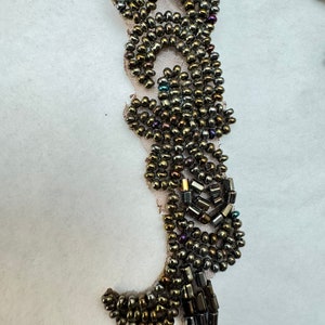 Gorgous Bronz/ Iris Trim. Sold by the Yard. Beaded Trim. Beaded ...