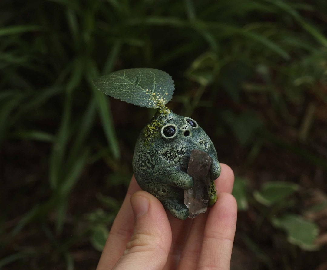 Mandrake Sculpture Polymer Clay Quartz Fantasy Troll - Etsy