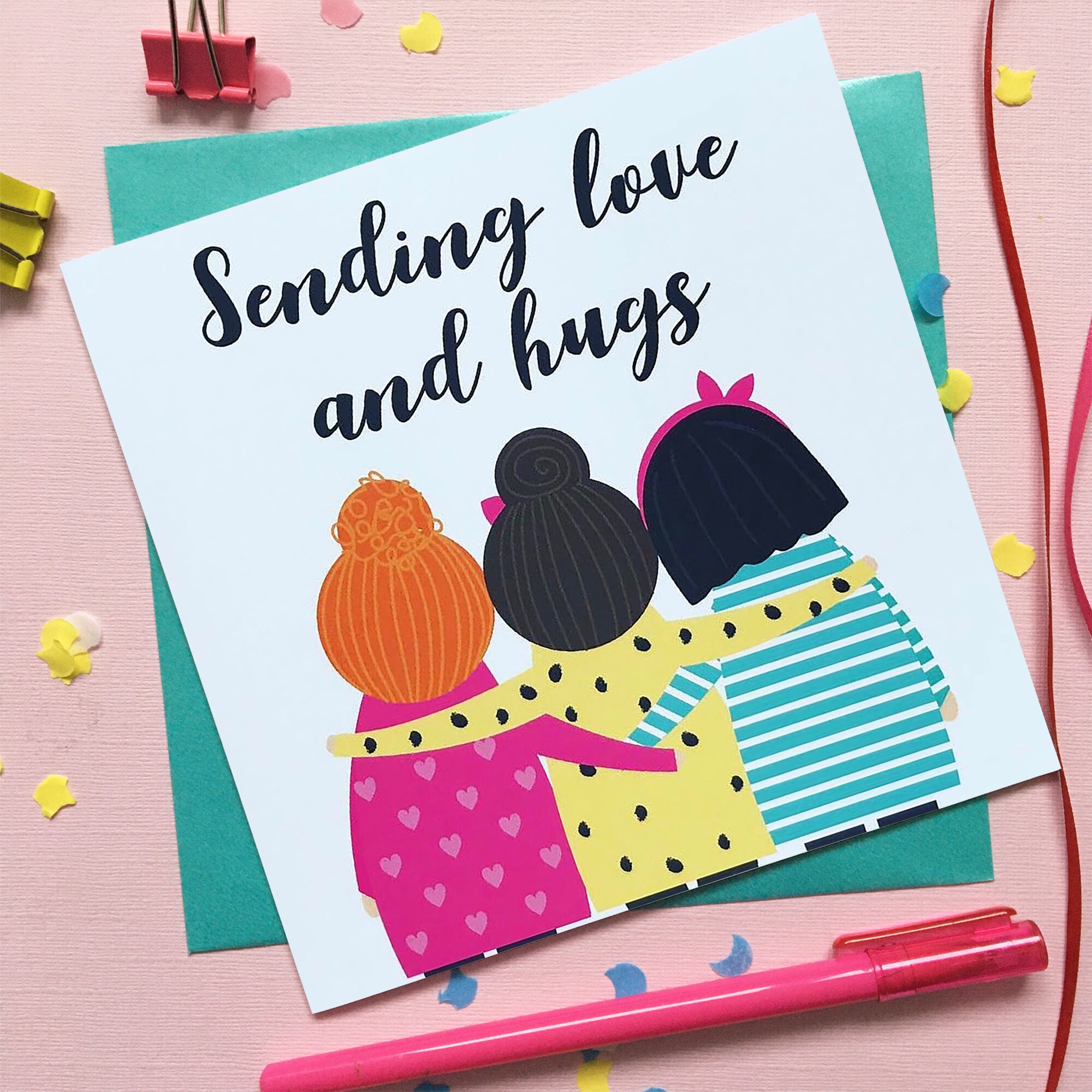 Thinking of you card to send to friends and family | Etsy