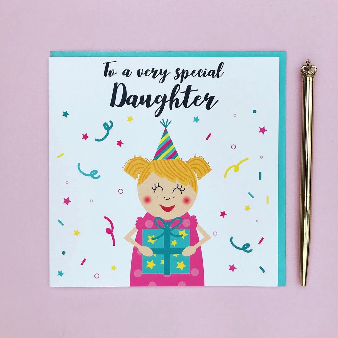 Daughter Birthday Card to a Very Special Daughter Card for - Etsy