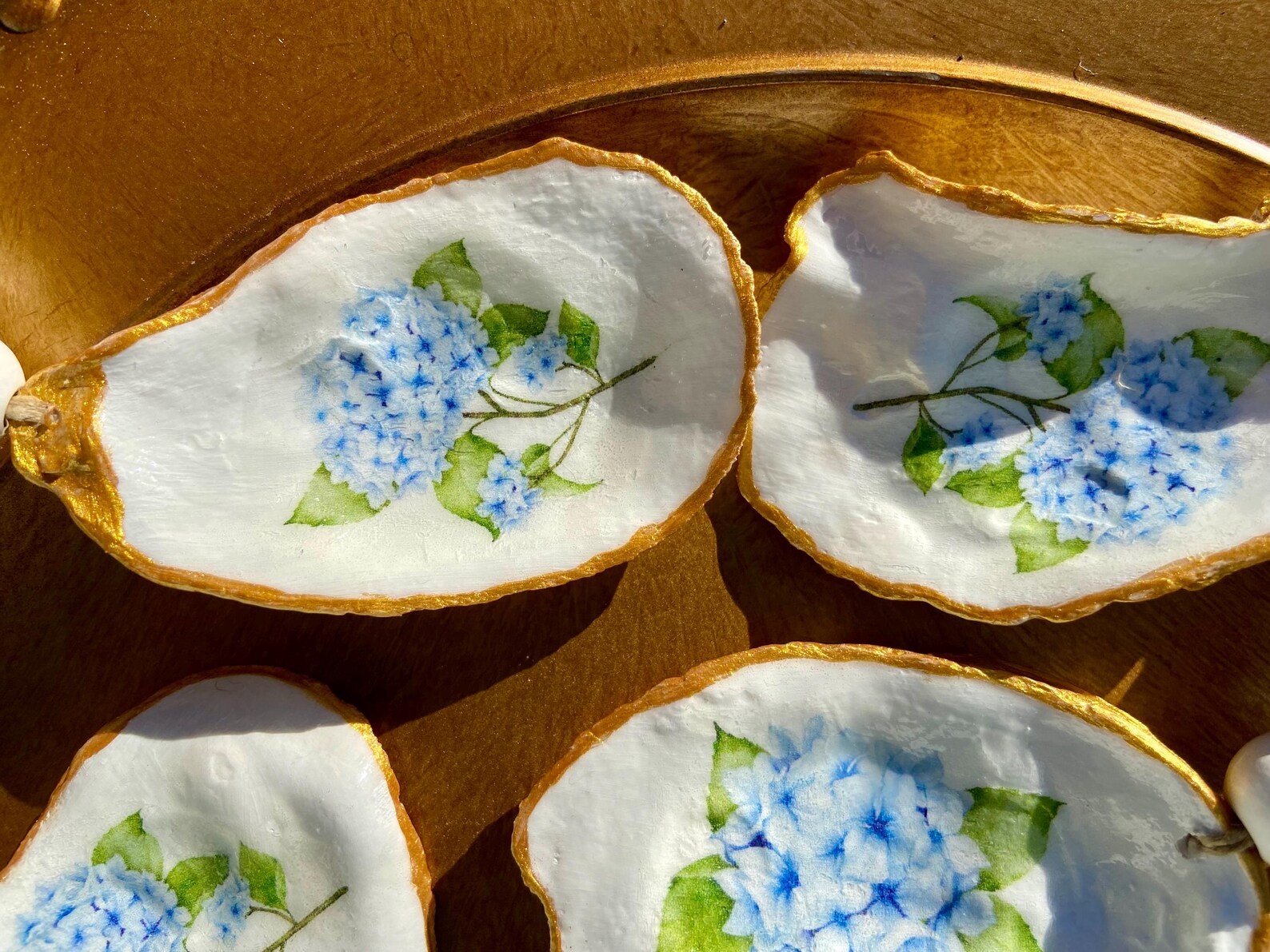 Handmade Oyster Napkin Rings, Coastal Christmas Decor, Hostess Gift ...