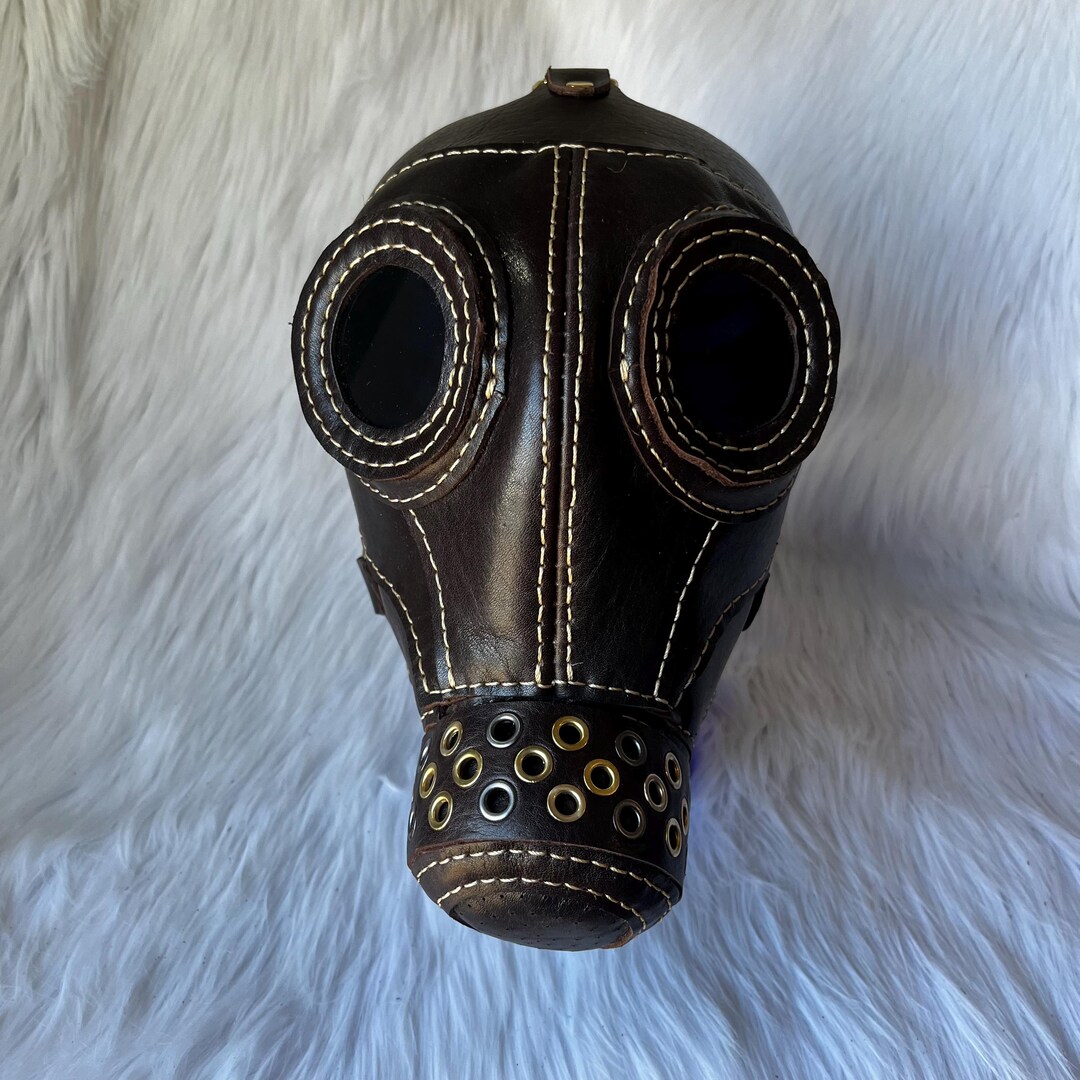 Gas Mask, Leather Bondage Mask,full-faced Leather Mask, Sensory ...
