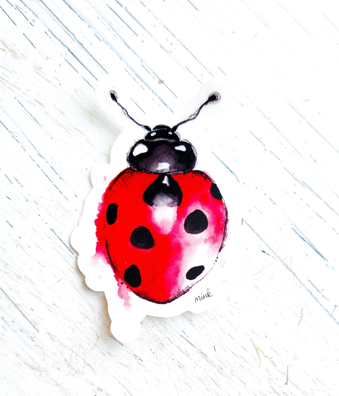Lady Bug Sticker, Vinyl Sticker, Fade and Scratch Resistant - Etsy