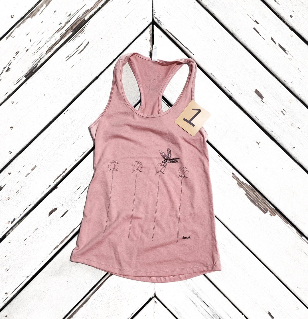 Dusty Rose Tops for Women, for Rose Lovers, Bee Lovers, Dragonfly ...