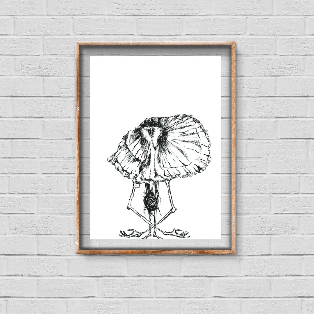 Pen and Ink Drawing Print. Title: "the Finale" - Ballet, Art, Wall ...