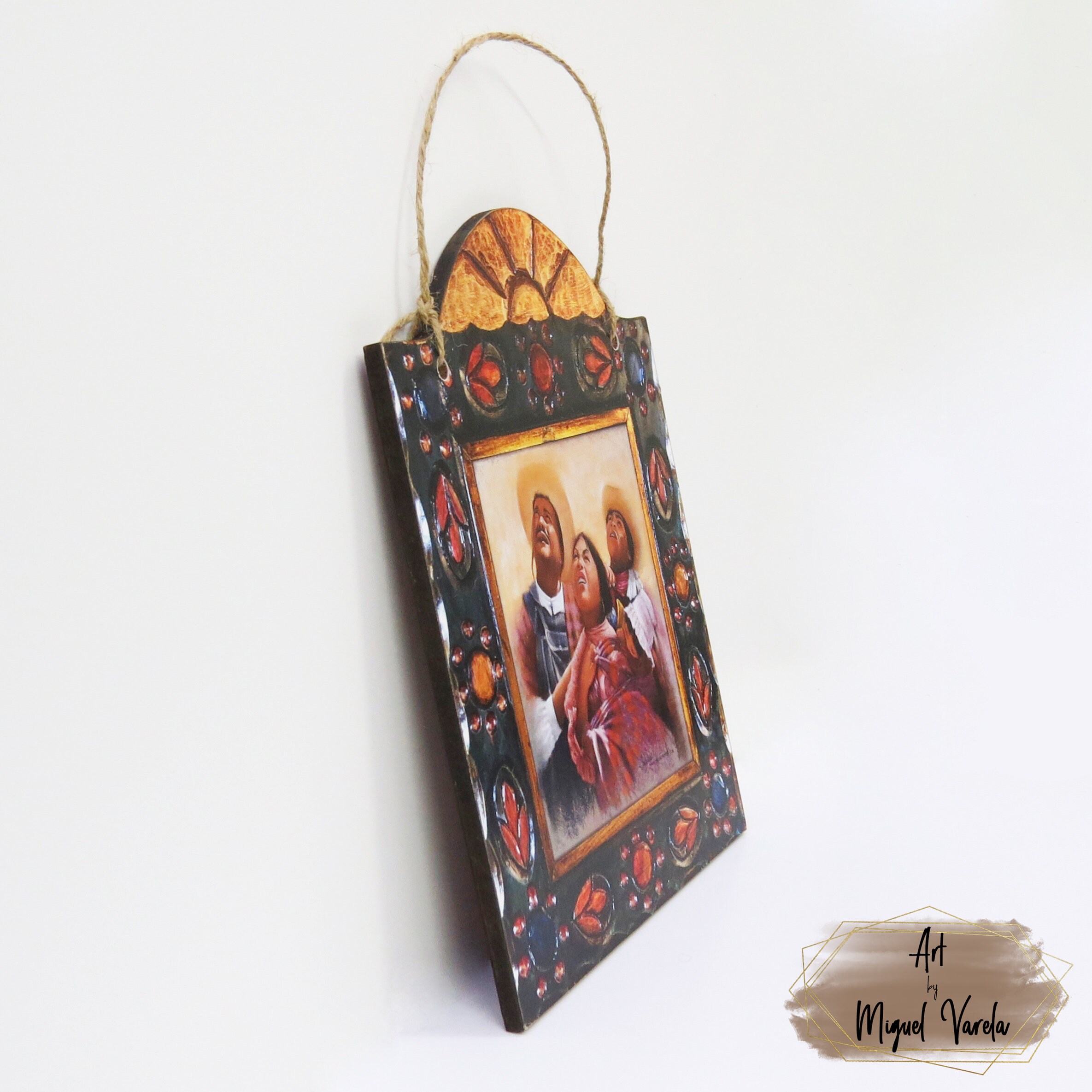 Mexican Art Retablo Southwest Art Retablo first Time in the City by ...