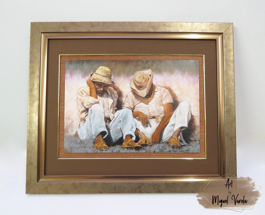 Framed Artwork resting After Harvest Fine Art - Etsy