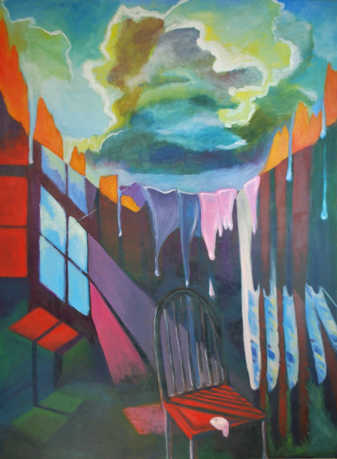 Original Oil Painting on Stretched Canvas,ruse in a Still Mind, is a ...