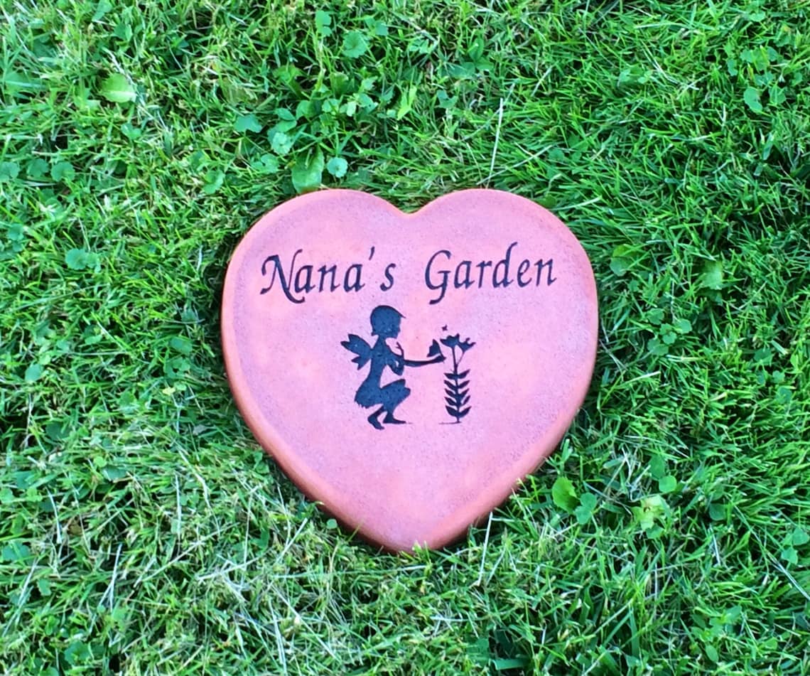 PERSONALIZED Engraved Garden Stone // Family Stone // Family | Etsy