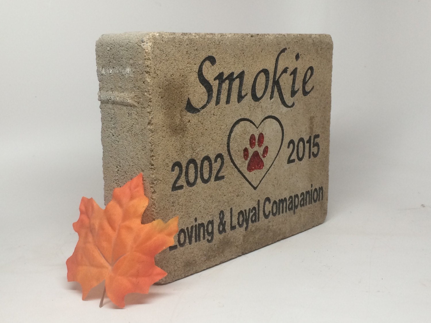 PERSONALIZED Pet Memorial Stone // Engraved Stone // | Etsy