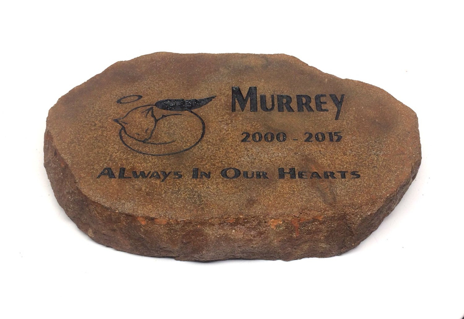 PERSONALIZED Pet Memorial Stone // Engraved Stone // - Etsy