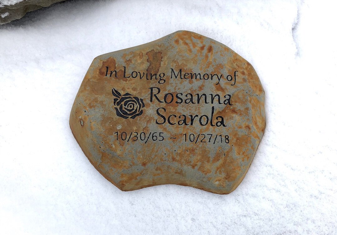 PERSONALIZED Human Remembrance Stone // Gravestone // Cemetery ...