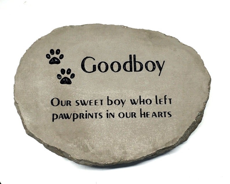 PERSONALIZED Pet Memorial Stone // Engraved Stone // - Etsy