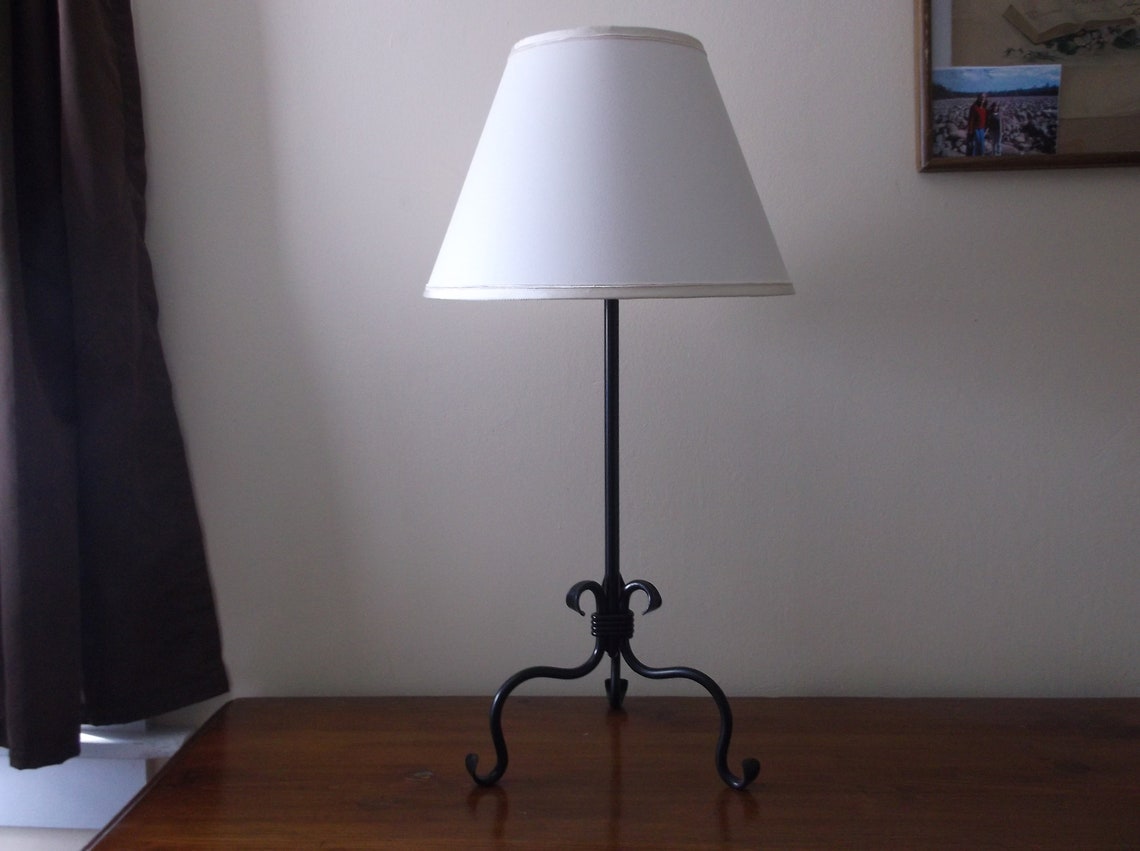 Hand Forged Table Lamp Decorative - Etsy