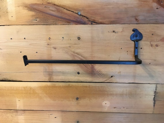 Hand Forged Hammered Paper Towel Bar - Etsy