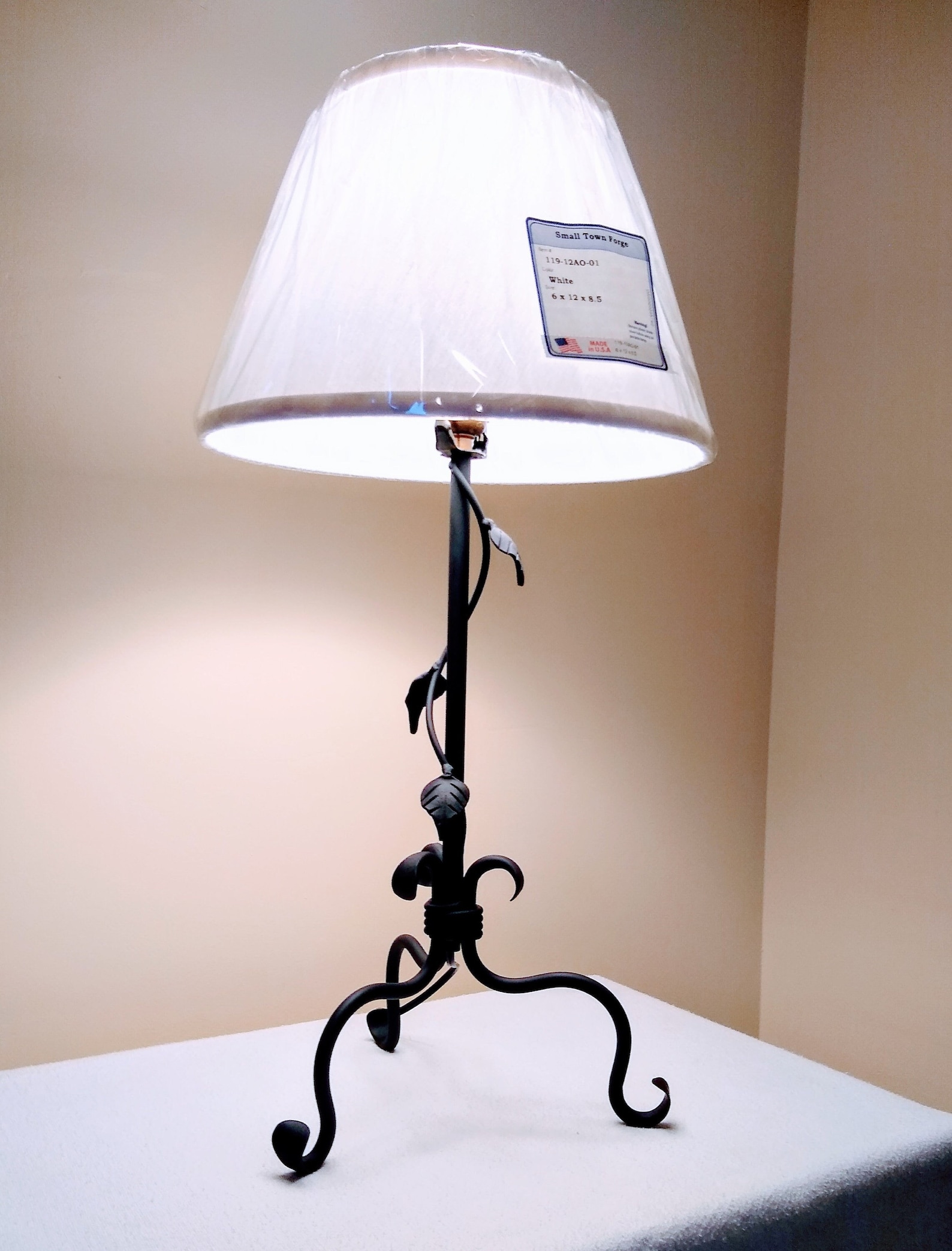 Hand Forged Vine Table Lamp - Etsy