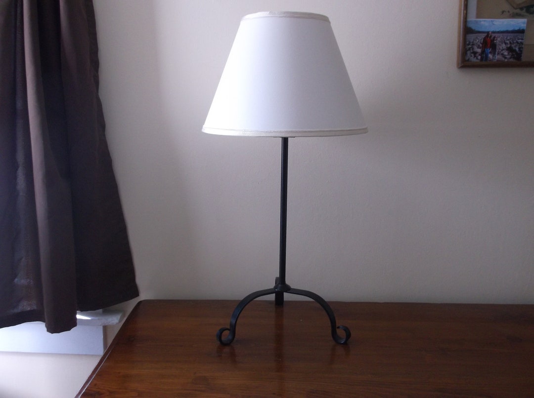 Hand Forged Table Lamp - Etsy