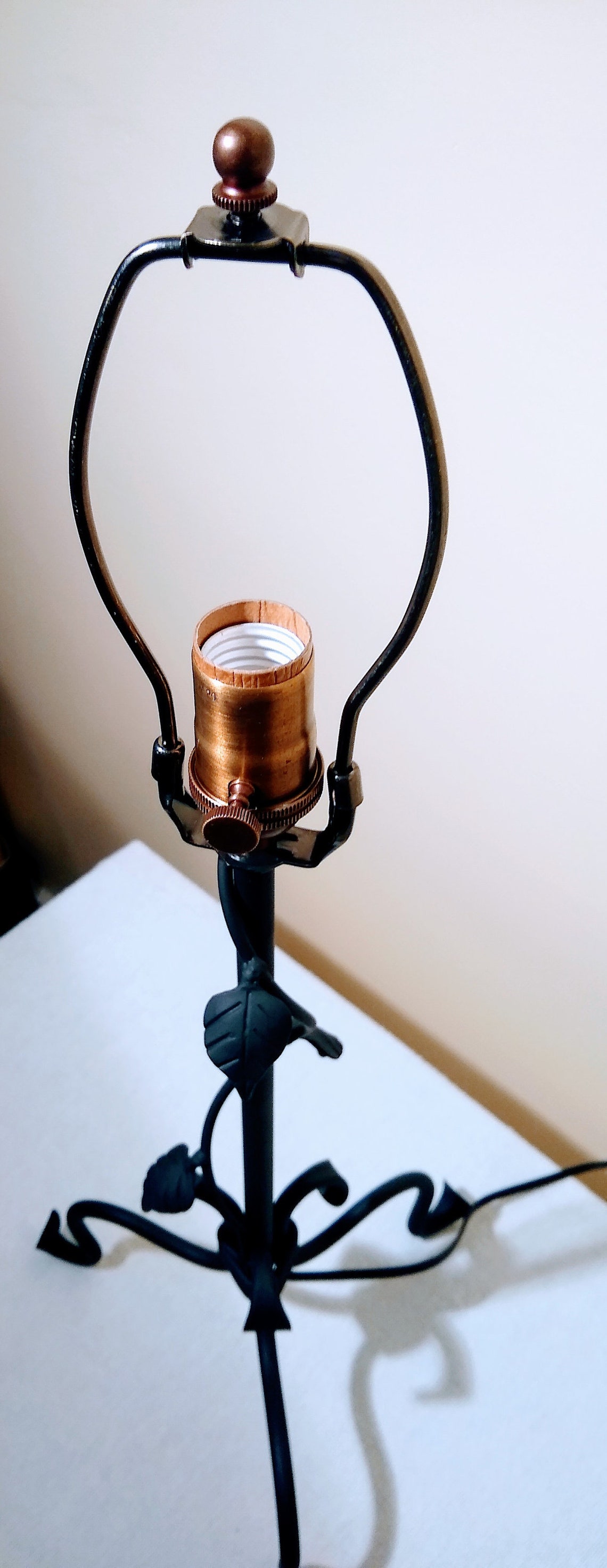 Hand Forged Vine Table Lamp - Etsy