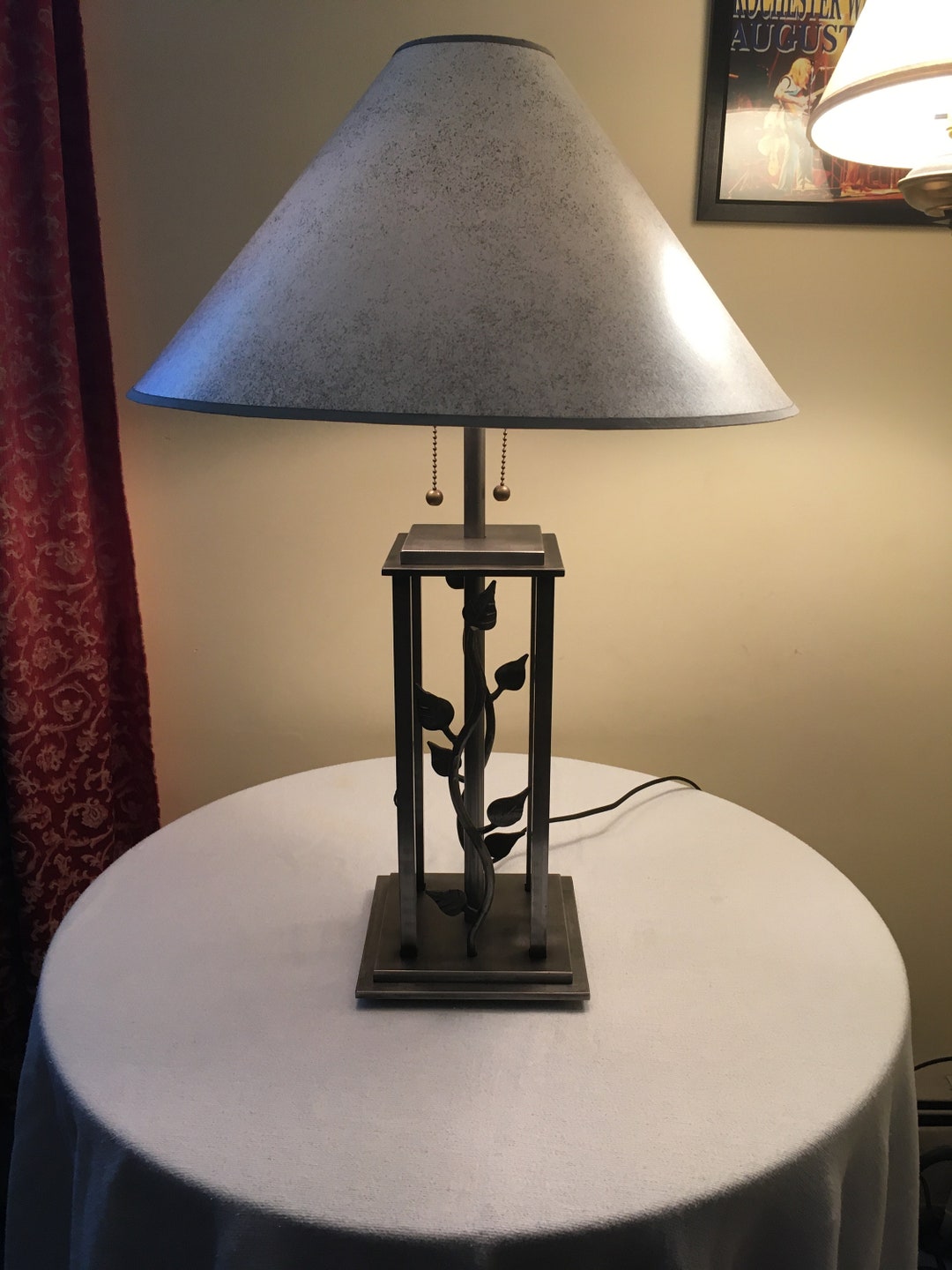 Hand Forged Table Lamp - Etsy