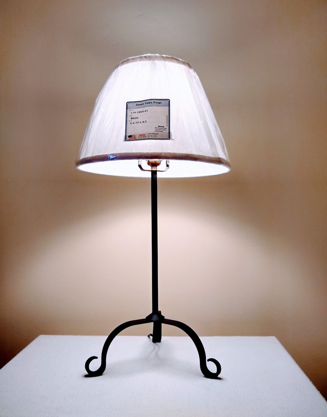 Hand Forged Table Lamp - Etsy