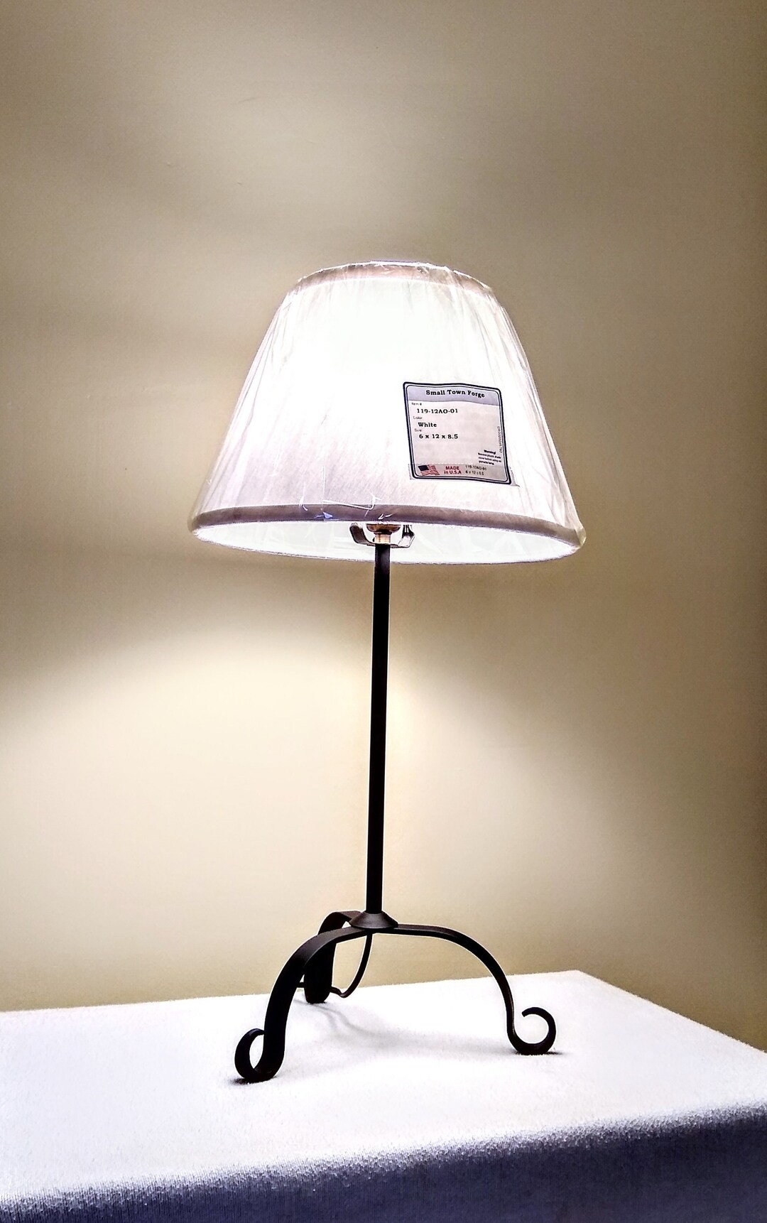 Hand Forged Table Lamp - Etsy